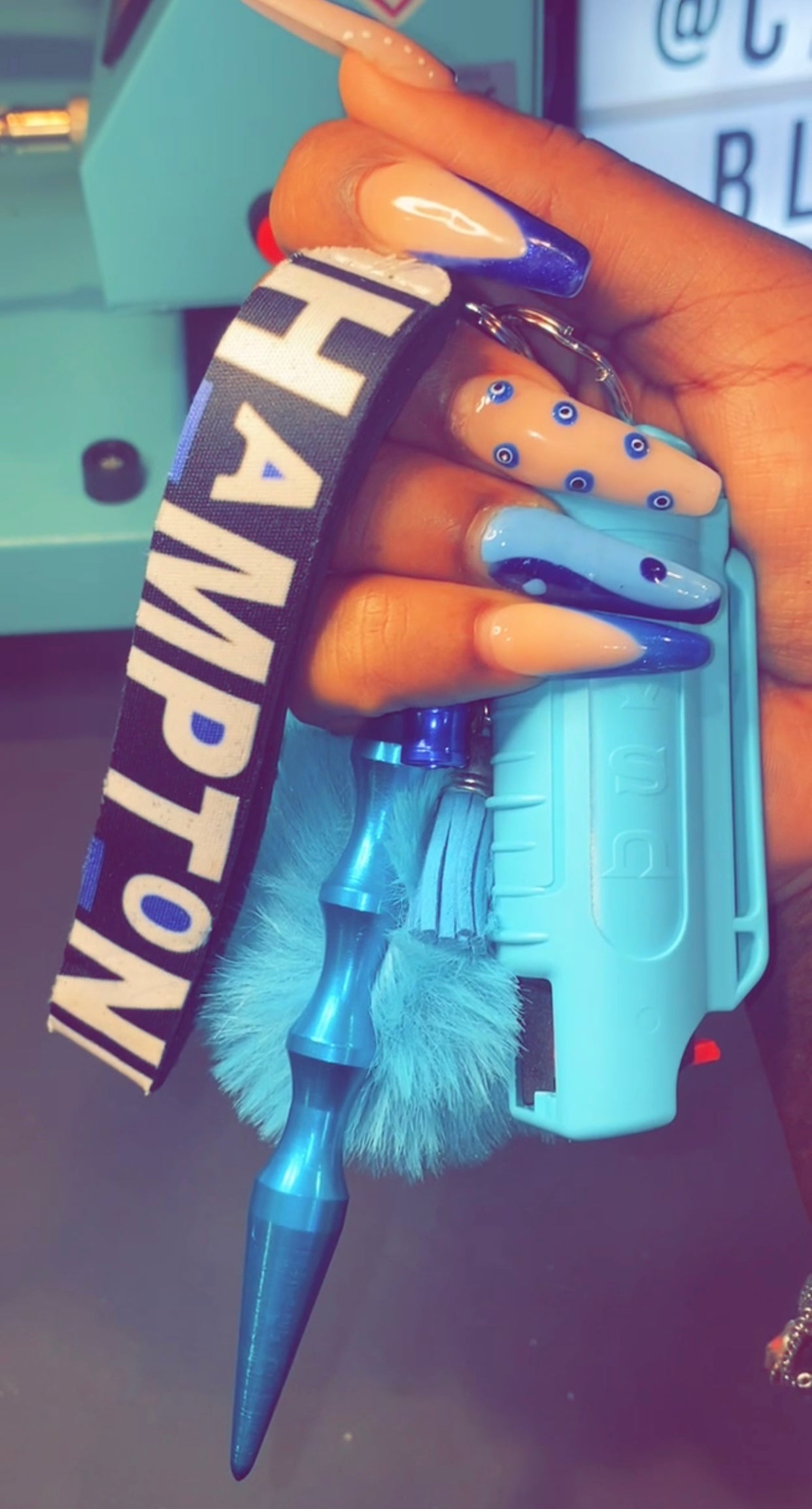 Custom Safety Wristlet – Carbon Black DC